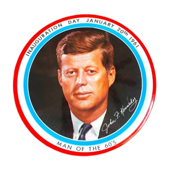 Vintage | Other | Jfk961 Inauguration Campaign Xl Button | Poshmark